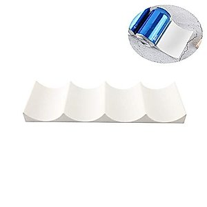 Creative Fridge Monkey Mat Refrigerator Organizer - Elegant and Modern Wine Rack Table Top Wine Storage Stacks Cans and Bottles for Easy Storage (Milky White)