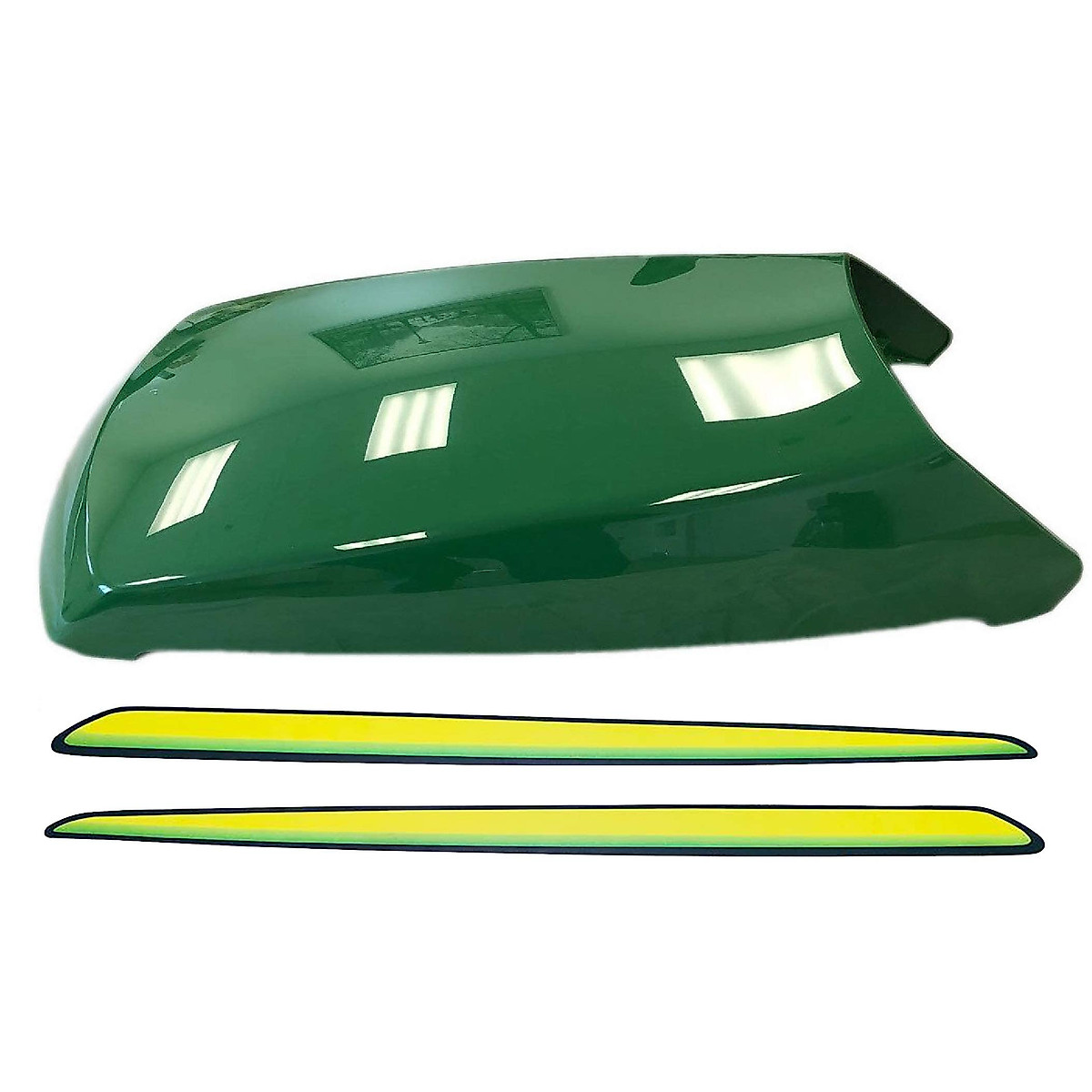 New Kumar Bros USA Upper Hood With LH & RH Decal Set Compatible with JohnDeere LT133 LT155 LT166 LTR155 LTR166