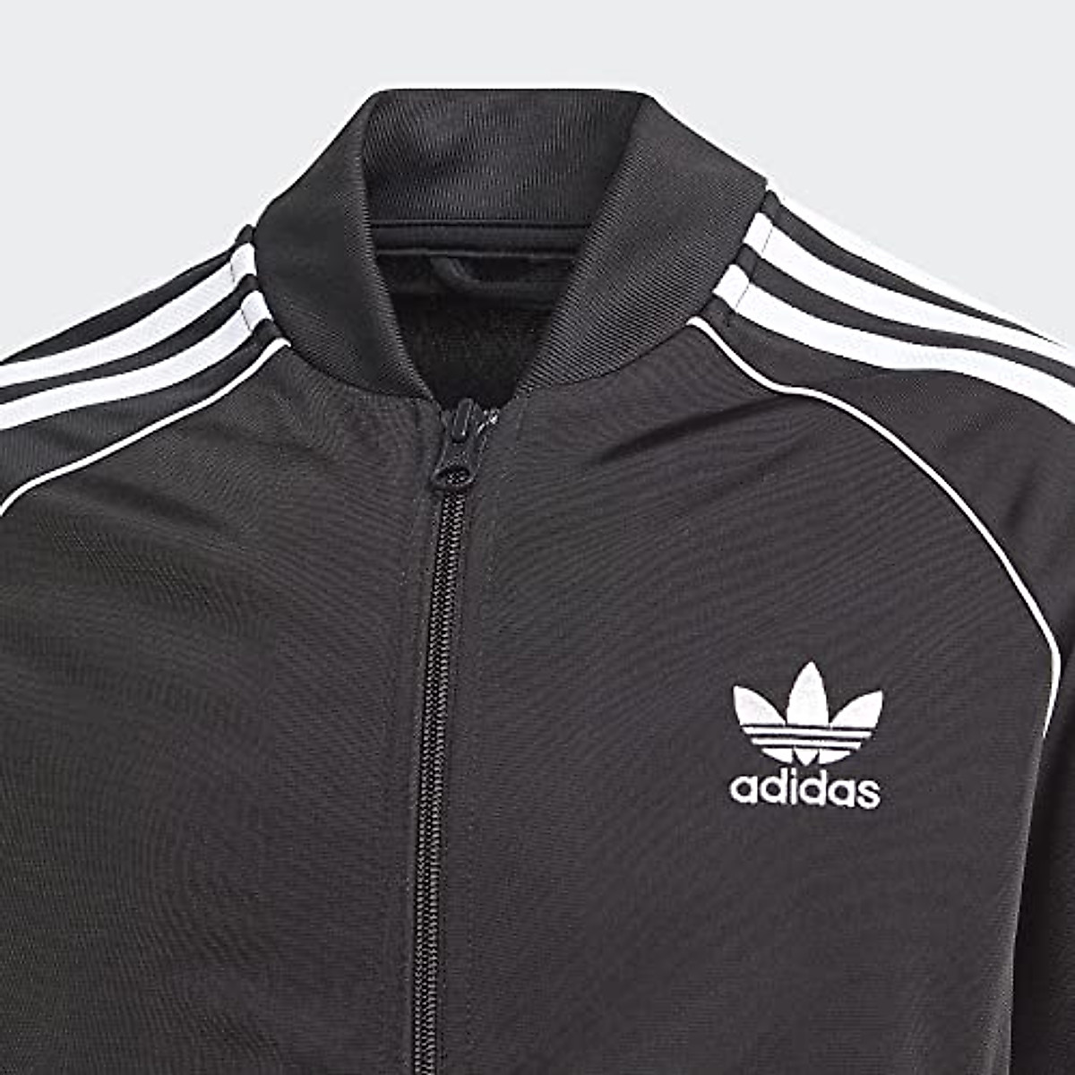adidas Originals,unisex-youth,SST Track Top,Black/White,Large
