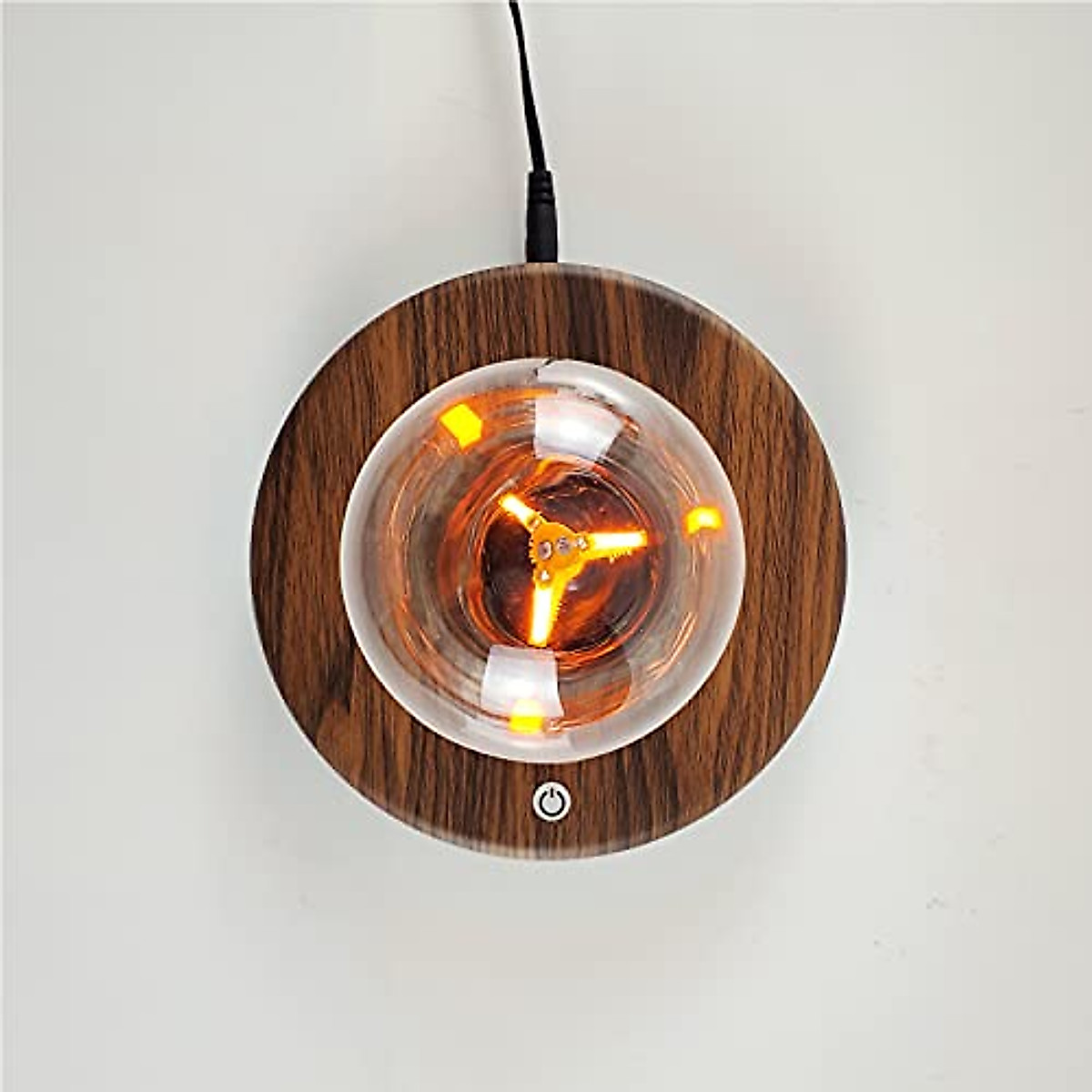 HCNT Levitating Bulb Lamp Magnetic Floating LED Light Desk Lamp Table lamp Night Light, 360 Degree Wireless Automatic Rotating Light for Unique Gifts Room Home Office Decor