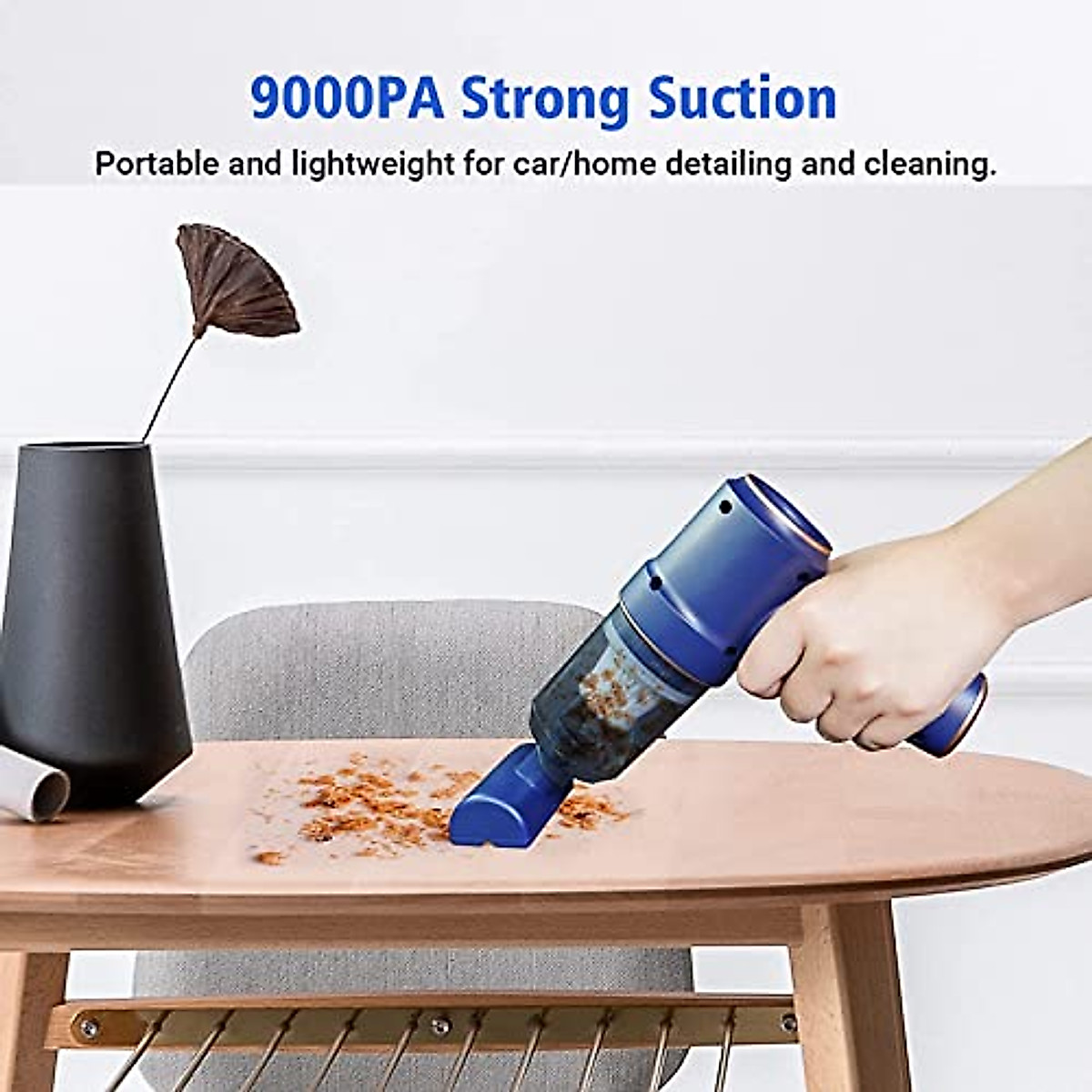 Nozaya Car Handheld Vacuum Cleaner Cordless - Wet and Dry, Easy to Carry