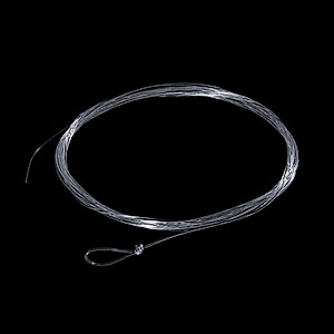 Piscifun Fly Fishing Leader with Pre-Tied Loop, Tapered Fly Line Leader, Nylon, Clear, 9ft, 6 Pack, 5X