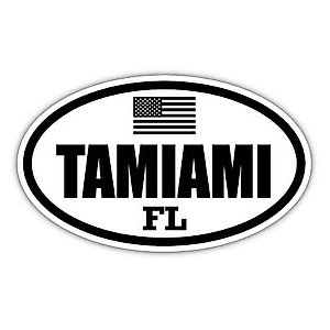 3 Pack Reflective Tamiami FL Florida Miami-Dade County Stealthy US Flag Euro Decal Sticker Vinyl for Hard Hats, Bottles, Glass, Toolbox 2" x 3"