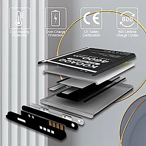 KOOAQQ Battery for LG V20, [2025 New Version] 4600mAh High Capacity Cell Phone BL-44E1F Replacement Battery for LG V20 Stylo 3/ Stylo 3 Plus H918 H910 LS997 US996 VS995 V995