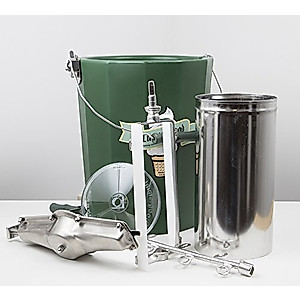 PREMIUM 6 qt. - Immergood Stainless Steel Ice Cream Maker - Hand Crank