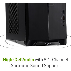 acer Aspire Mini Tower Desktop 2022 | 10th Intel i3-10100 4-Core CPU- UHD Graphics | 16GB DDR4 | 512GB NVMe SSD + 1TB HDD | DVD Writer | WiFi 6 RJ45 HDMI Windows 11 Pro | TLG 32GB USB Drive