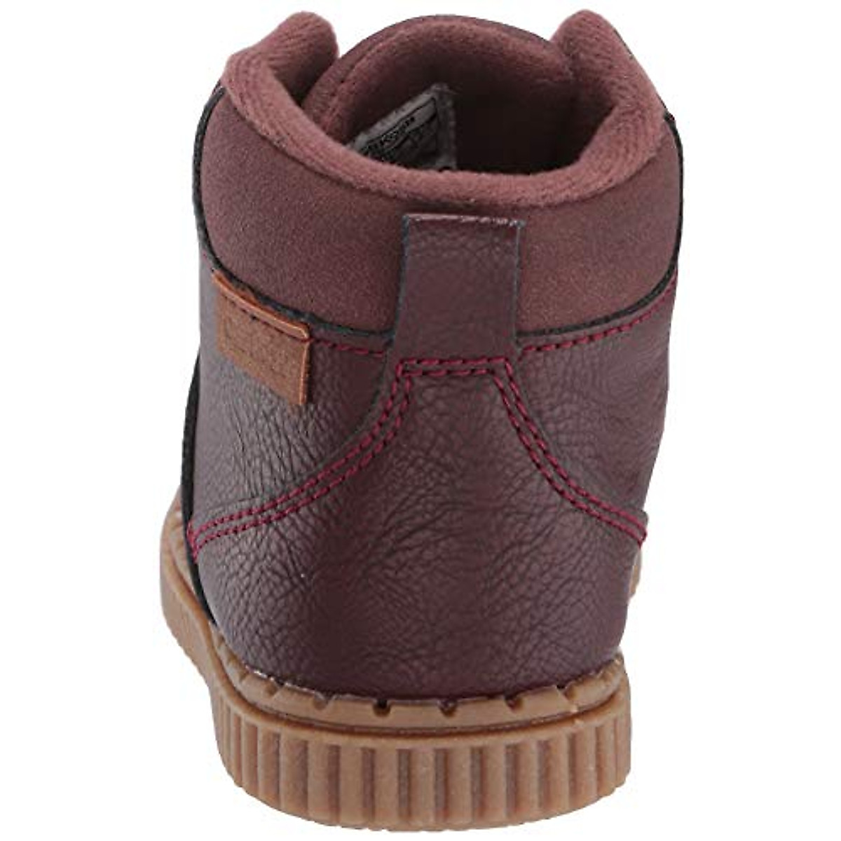 OshKosh B'Gosh Boy's Haskell Ankle Boot, Dark red, 11 M US Little Kid