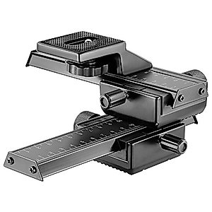 Neewer Pro 4-Way Macro Focusing Focus Rail Slider/Close-Up Shooting for Canon Nikon, Pentax, Olympus, Sony, Samsung and Other Digital SLR Camera and DC with Standard 1/4-Inch Screw Hole