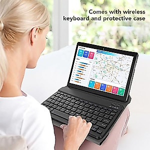 HEEPDD 2 in 1 Tablet, Octa Core Gaming Tablet US Plug Dual Camera for Travel (#1)