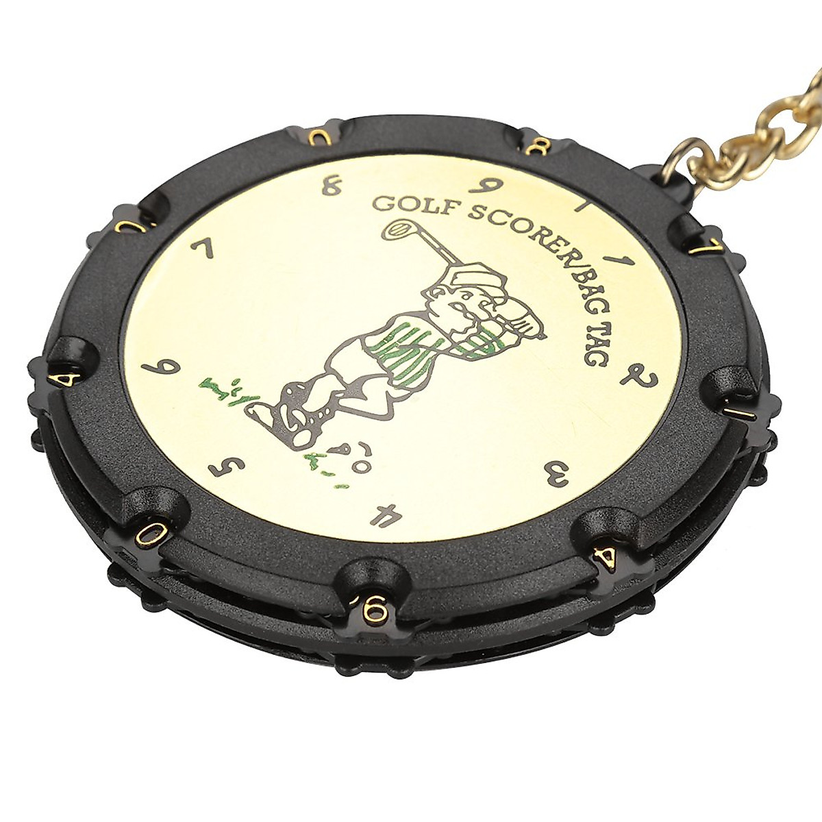 Golf Score Counter 18 Holes Tally Counter Hand Held Clicker Digit Counter Golf Numbers Clicker with Clip Keychain for Golf Accessory