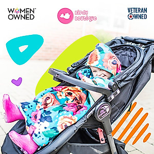 Birdy Boutique Car Seat Poncho for Kids – Safe to Use Over Seat Belts – Reversible Warm and Cozy Blanket – Easy on Easy Off and Doesn’t Impact Car Seat Performance – Mermaid Floral – One Size