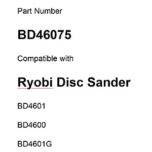 BD46075 BD4601 BD4600 BD4601G Drive Belts Compatible with Ryobi Disc Sander 2PCS