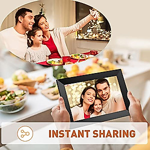 FRAMEO 10.1 Inch Digital Photo Frame Smart WiFi Digital Picture Frame with 1280x800 IPS LCD Touch Screen, Built-in 16G Large Memory, Share Photos and Videos Instantly via Frameo App from Anywhere