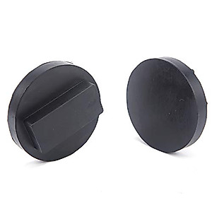 PARTOL Jack Pad Adapter Universal for BMW & Mini, Square Polyurethane Jack Pad Frame Rail Protector for Jack Stand Jack Block - Black, 2 Pack