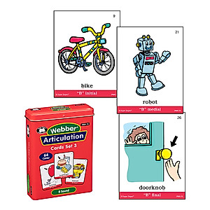 Super Duper Publications | Set of 7 Webber® Articulation Card Decks with Animal Artic Pairs (Bundle Set 3) | Educational Learning Resource for Children