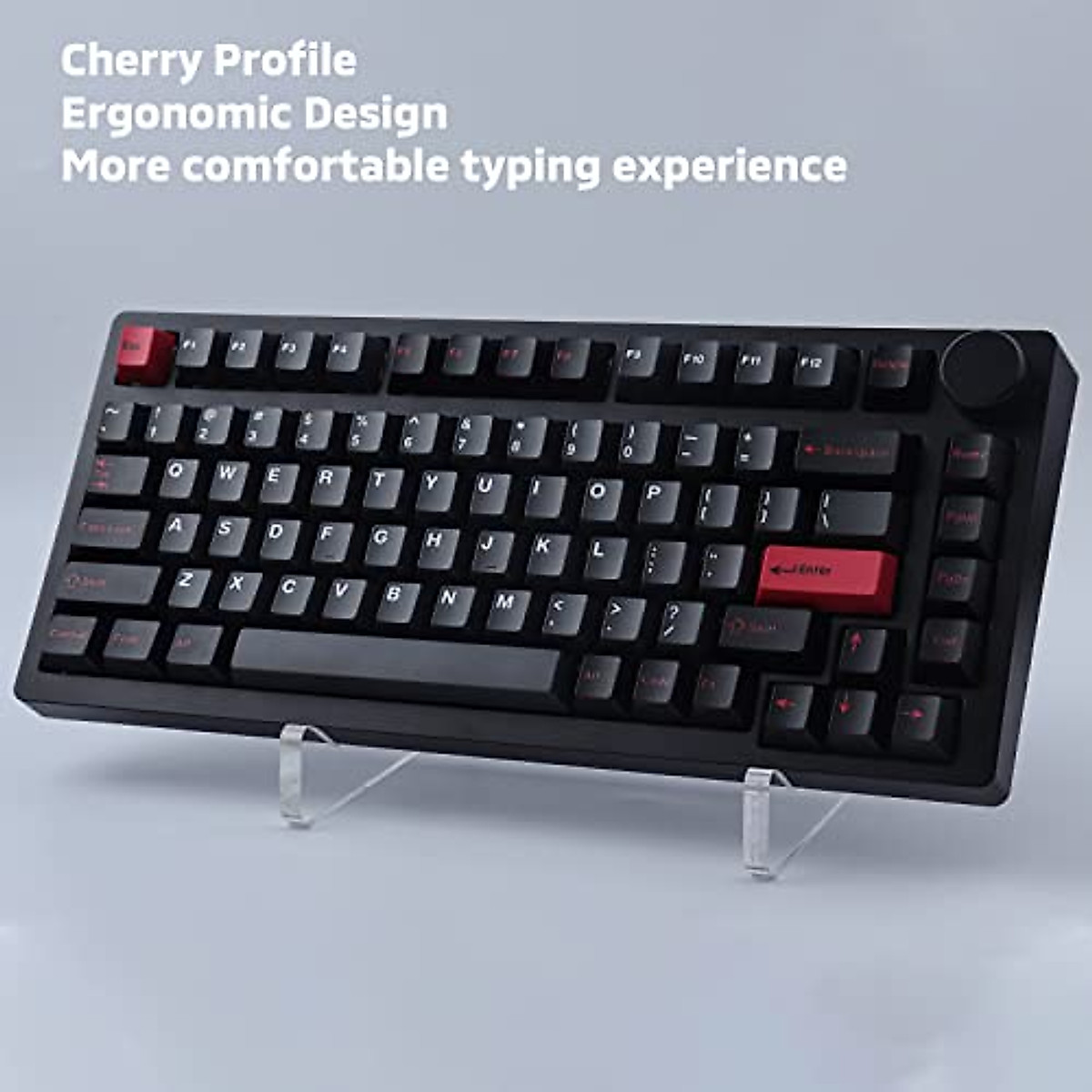 Hyekit Keycaps 172 Keys Custom Keycaps Double Shot ABS Keycap Set 6.25u 7u Cherry Profile for Cherry Gateron MX Switches Mechanical Keyboard (Evil Dolch)