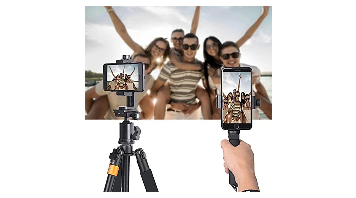 Ergonomic Vlogging Hand Grip Stabilizer for Smartphones