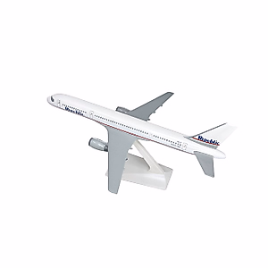 Flight Miniatures Republic Gray Scheme 757-200 1:200 Scale - Plastic Snap-Fit Model Airplane - Collectible Replica of Republic Airlines Aircraft - Part# ABO-75720H-023