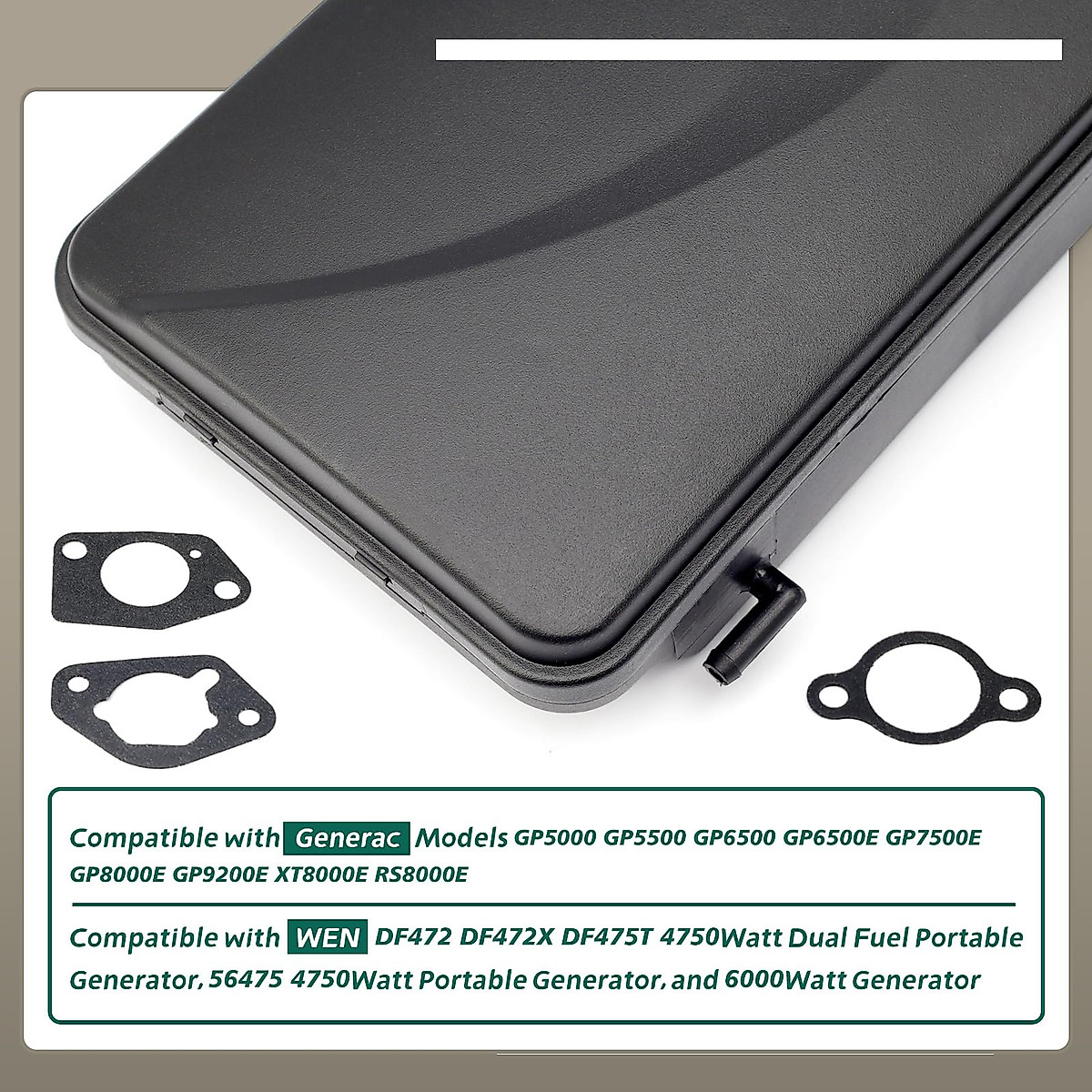 YIYANTO 0G8442C111 Air Filter Cleaner Box Housing Assembly Compatible with Generac Portable Generator GP5000 GP5500 GP6500 GP6500E GP7500E GP8000E GP9200E XT8000E RS8000E