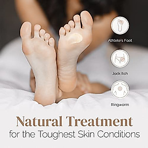 Puriya Tea Tree Oil Antifungal Cream, Natural Athletes Foot Cream Treatment, Jock Itch Cream Extra Strength for Men, Ringworm Treatment for Humans, Hydrating Anti Fungal Cream for Itchy Skin Relief