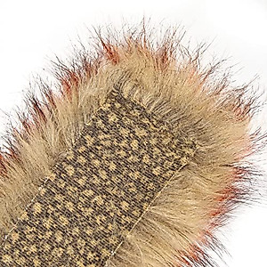 Shaggy Faux Fur Roll - Acrylic Fabric 4" X 70" Inches (10 cm X 180 cm) Rolls of Fur - Artificial Fur Like Material - Use Fur Pieces for Crafts, DIY, Costume Design, Decoration (Natural)