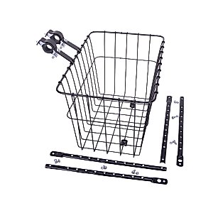 Wald 198 Front Bicycle Basket (14.5 x 9.5 x 9, Black) W198GB