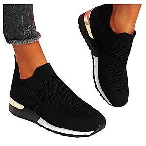 Womens Sneakers Slip On Walking Shoes Breathable Running Shoes Lightweight Mesh Gym Shoes Non Slip Workout Shoes Sneakers
