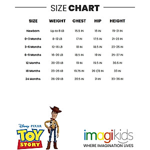 Disney Pixar Toy Story Woody Buzz Lightyear Slinky Dog Newborn Baby Boys 5 Pack Bodysuits 3-6 Months