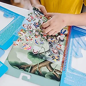 Melissa & Doug PAW Patrol Restickable Puffy Stickers 3-Pack – Adventure Bay, Jake’s Mountain, Jungle - PAW Patrol-Themed Resuable Sticker Activity Sets For Kids