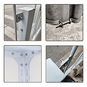 Yinpecly M10 Hex Bolt M10-1.5 x 80mm UNC Hex Head Screw Bolts 304 Stainless Steel Fully Threaded Hex Tap Bolts 4pcs