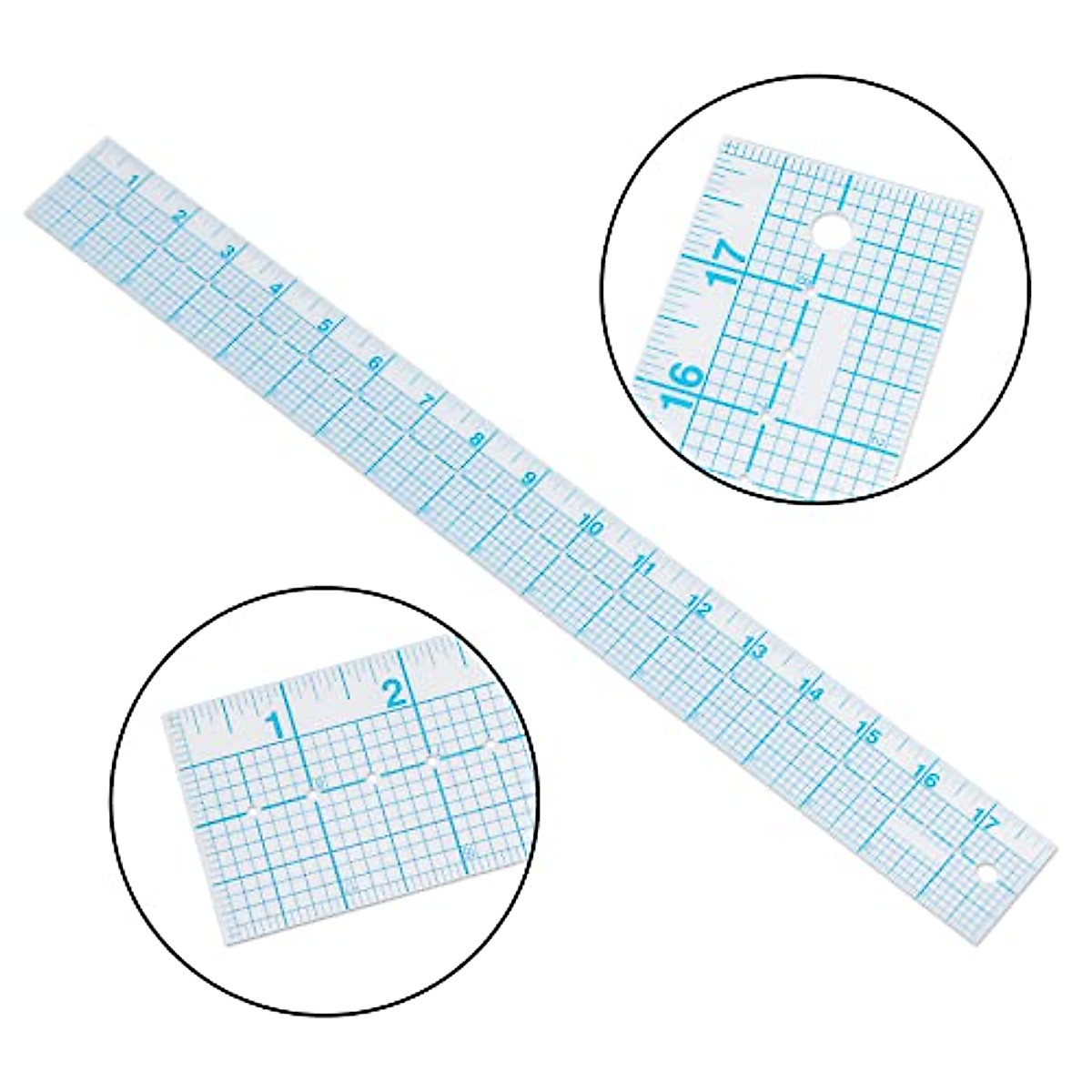 See-Thru Accurate Positioning and Marking Sewing Clear Ruler 2 x 18 inch