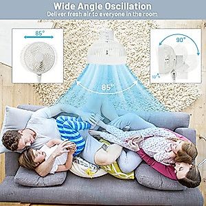Tangkula Oscillating Pedestal Fan with Remote Control, 3 Heights Standing Fan, Portable Floor Fan with 3 Wind Speeds, 1-7 H Timer, Quiet Stand Fan with 85° Oscillation & 100° Tilt for Home Office