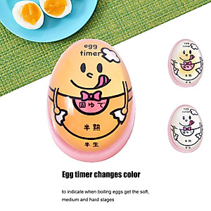 Egg Timer, Boiled Egg Timer, 1.8 X 2.2Inch Lightweight for Cooking Boiling Soft, Medium Or Hard Eggs Kitchen Boiled Egg