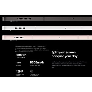 Samsung Galaxy Tab S8 Android Tablet, 11” LCD Screen, 128GB Storage, DeX Productivity, Qualcomm Snapdragon, S Pen Included, All-Day Battery Ultra Wide Camera, Graphite (Renewed)