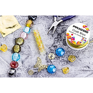 PAXCOO 6 Pack Jewelry Beading Wire for Jewelry Making Supplies and Craft (24 Gauge)