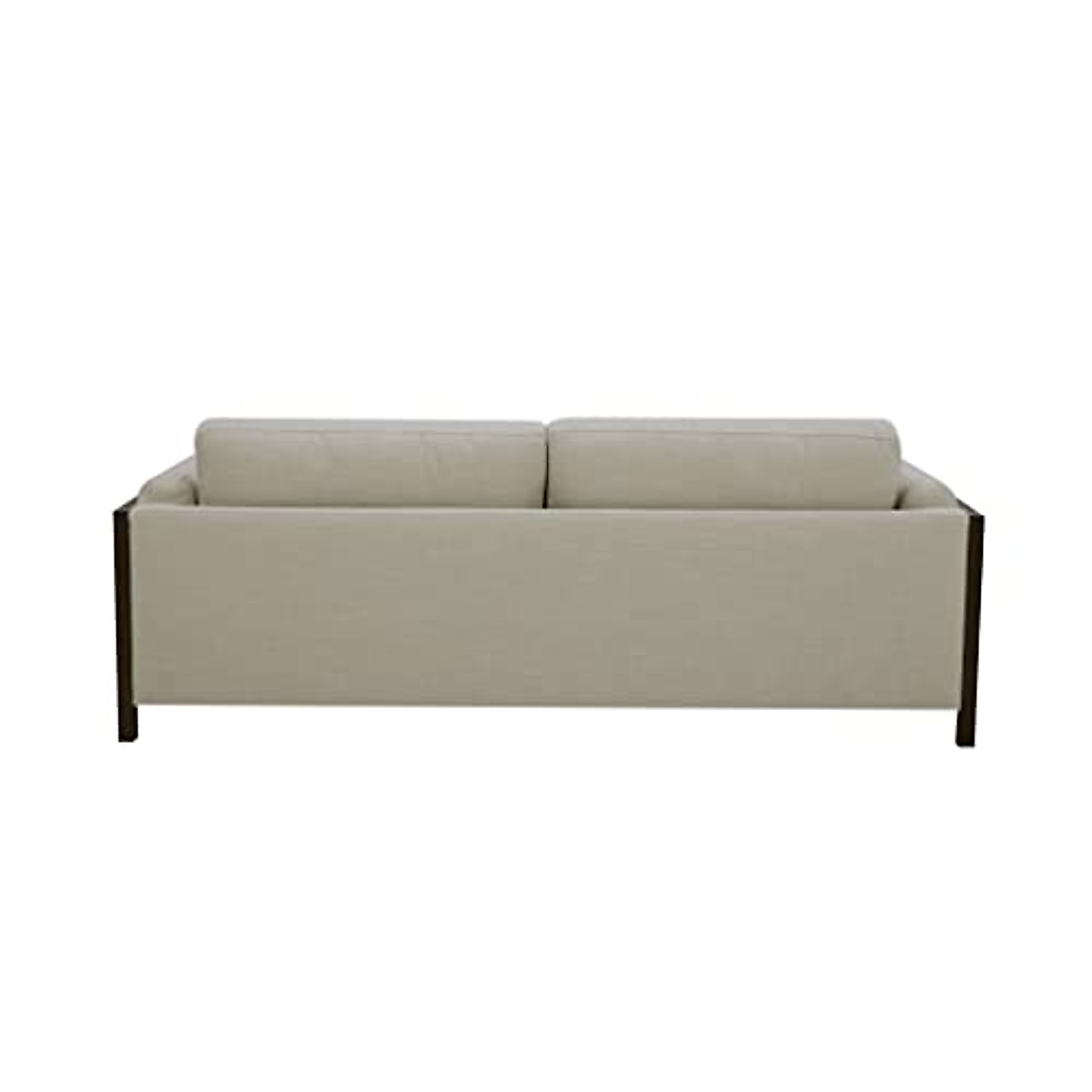 Amazon Brand – Stone & Beam Chesler Contemporary Sofa Couch with Wood Trim, 88"W, Cream