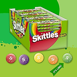 SKITTLES Sour Summer Chewy Candy Bulk Assortment, 1.8 Ounce (Pack of 24)