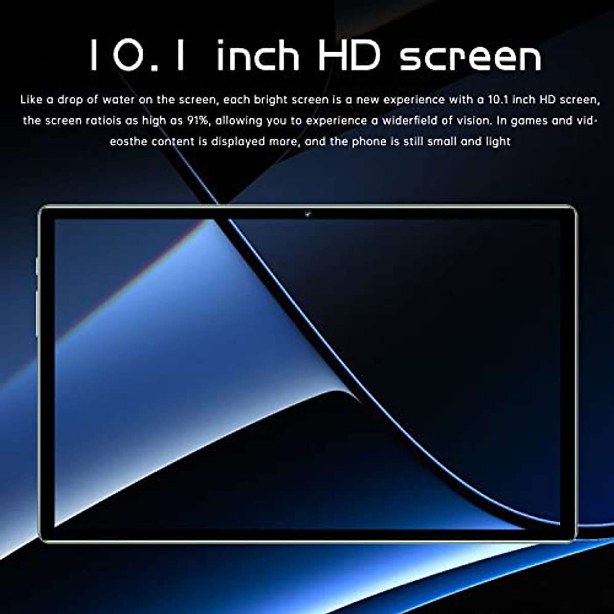 SWR 10.1 inch Smartphone Tablet PC Android 12 System HD ISP Screen,Tablet Computer 10+ with Bluetooth 5.0 and Fingerprint ID,12GB RAM 512GB ROM 8000mAh Big Battery,Dual SIM and SD Card,Sliver