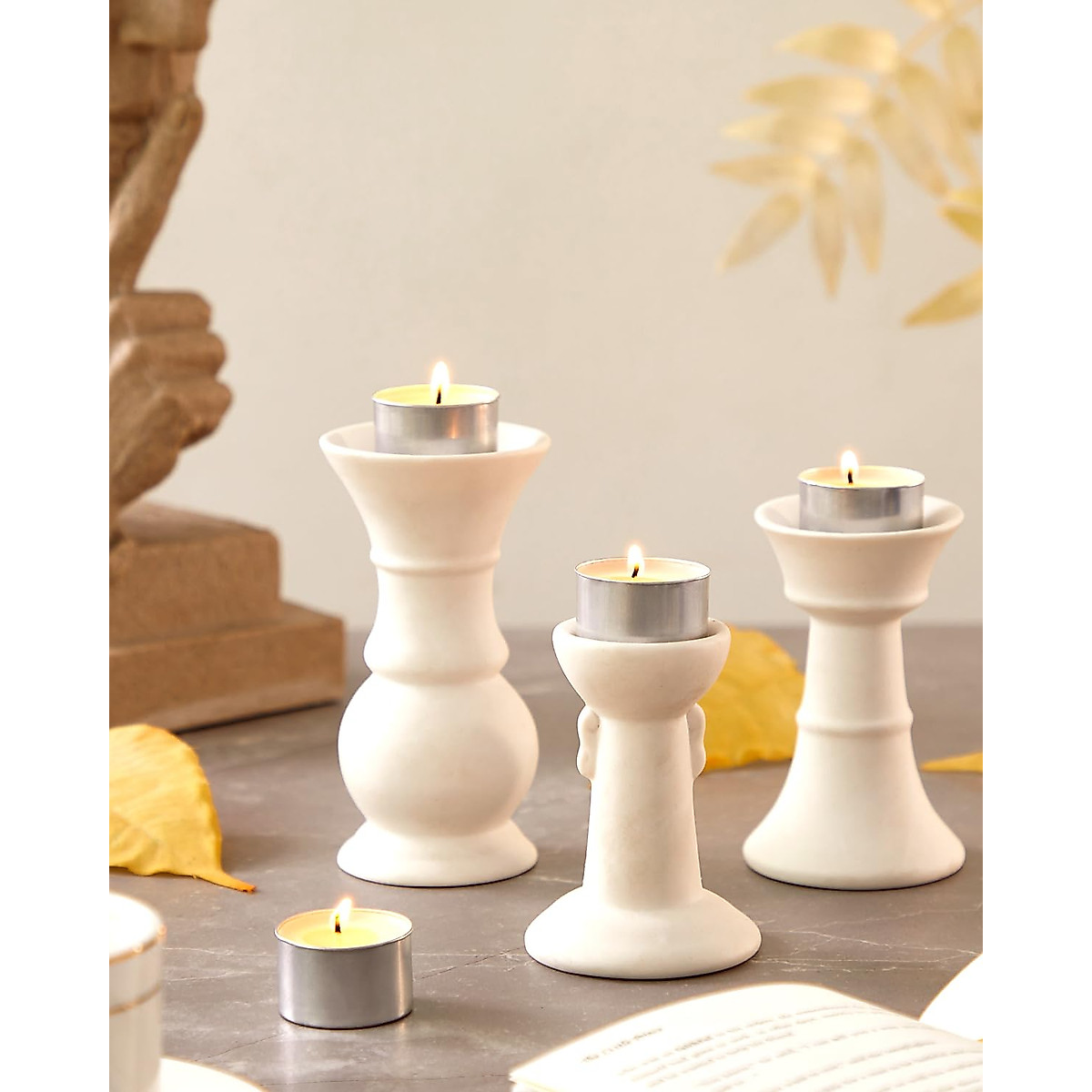 Tea Candles 100 Pack - 8 Hour Burn Time,Unscented Tea Lights Candles for Shabbat, Weddings, Christmas, Home Decor