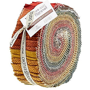 Bonnie Sullivan Woolies Flannel Desert Sunset Strips 40 2.5-inch Strips Jelly Roll Maywood Studio