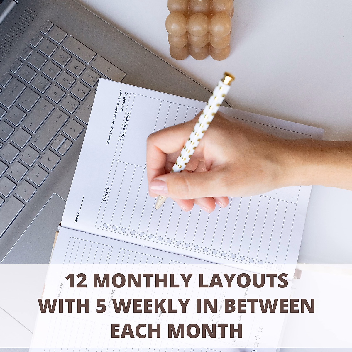 Conscious Planner (with typo) - Daily, Weekly & Monthly Undated Goal & Self-Care Planner, Productivity and Time Management Organizer with Calendar, To Do List, Gratitude Journal, Habit Tracker &