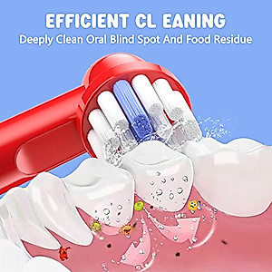 THISONG Kids Toothbrush Replacement Heads - Pack of 12, Compatible with Oral-B Electric Toothbrush, Professional Precision Soft Cleaning for Effective Oral Care