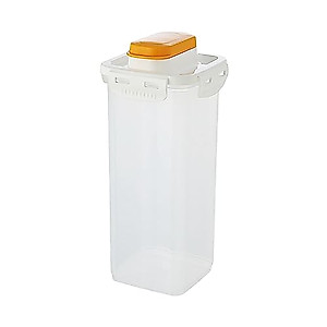 figatia Washing Powder Storage Box Clear Airtight Laundry for Pet Food Kitchens Oatmeal