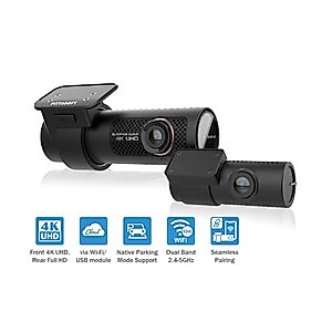 BlackVue DR900X-2CH Plus with 32GB microSD Card | 4K UHD Cloud Dashcam | Built-in Wi-Fi, GPS, Parking Mode Voltage Monitor | LTE and Mobile Hotspot via Optional LTE Module