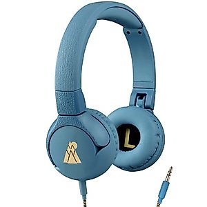 POGS Kids Wired Headphones | The Elephant | Foldable and Durable Headphones for Kids 3+ with Volume Control, Microphone, Volume Limiter 85 dB | Music-Sharing Function | (3.2ft, 3.5mm)