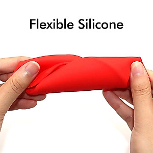 Round Cake Pans Silicone Molds for Baking, Red, Set of 3, Bakeware Pan for Layer Cakes, Cheese Cakes, Bread, Chiffon and Rainbow CakeNonstick&Quick Release Baking Pans(4 Inch, 6 Inch, 8 Inch)