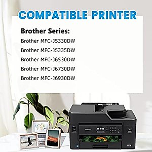 BINKSYLER LC3019XXL Compatible Ink Cartridge Replacement for Brother LC3019 LC3019XXL LC3017 LC3017XXL High Yield Use with MFC-J5330DW MFC-J6530DW MFC-J6930DW MFC-J6730DW Printers(4BK,2C,2M,2Y)10 Pack