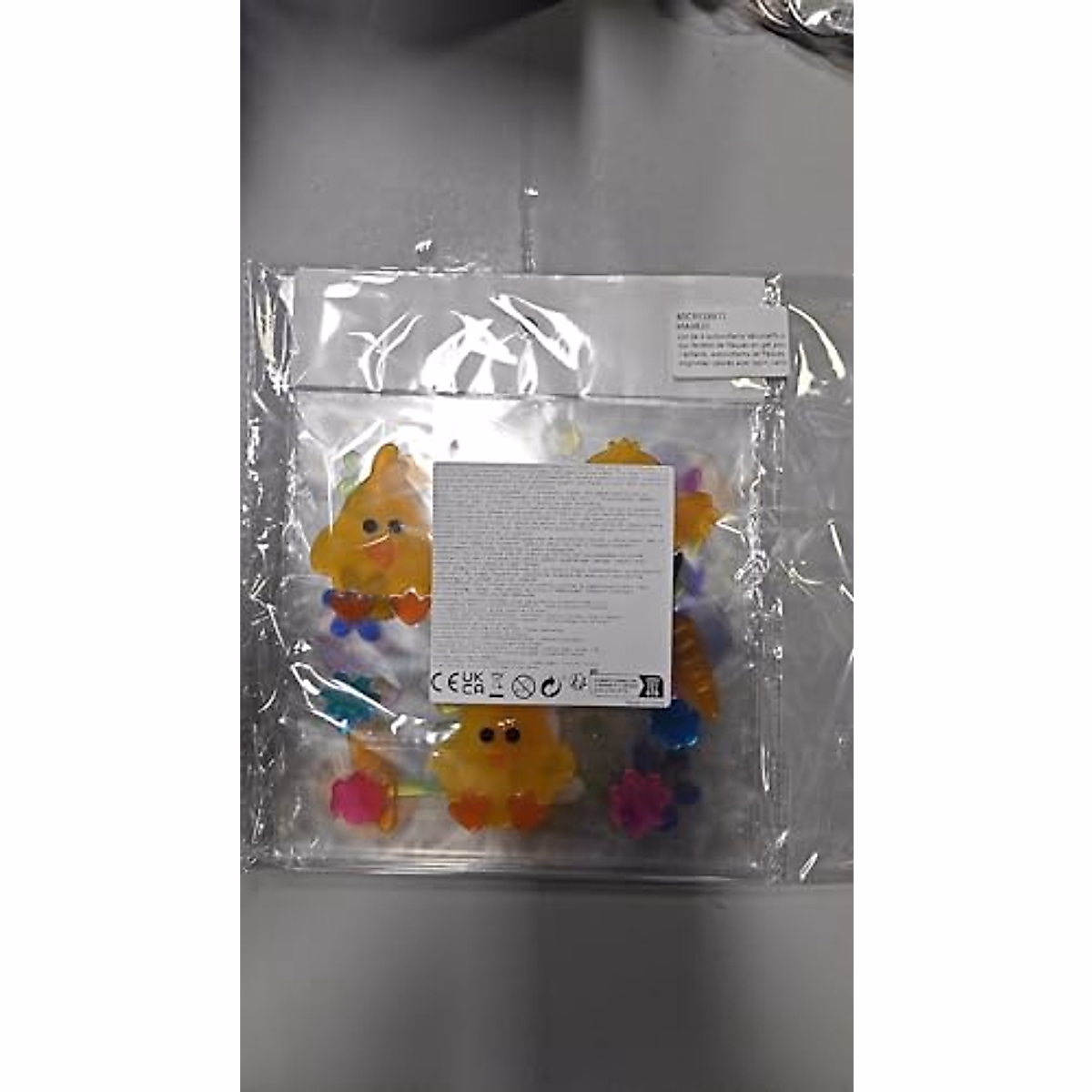 4Pcs Easter Window Clings for Glass Windows, Easter Decorative Gel Window Clings for Kids, Colorful Printed Easter Stickers with Bunny Carrot Egg Chick Flowers Clear Stickers, Removable Holiday Decals