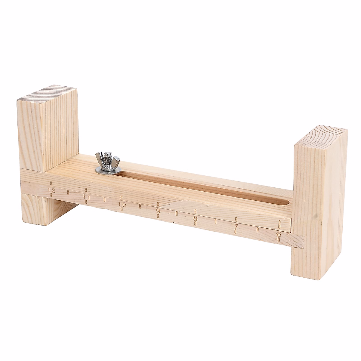 Boxwizard Wood Bracelet Jig U Shape Clear Scale Bracelet Jig Kit DIY Hand Knitting Bracelet Jig with 2 Clamp Bracelet Braiding Tool