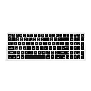 Keyboard Cover for Acer Predator Helios 300 15.6" 17.3" Gaming Laptop G3-571 G3-572 PH315-51 PH317-52 / Acer Nitro 5 AN515 /Acer Aspire VX5-591G VN7-793G(NOT Fit PH315-52 PH517-51 PH517-61), Black